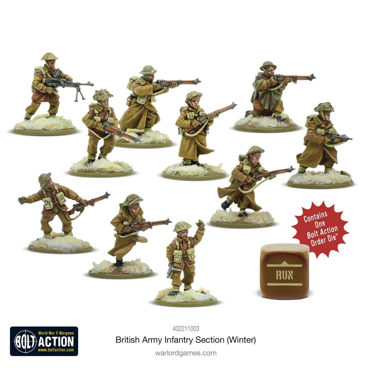 British Army infantry section (Winter) Bolt Action