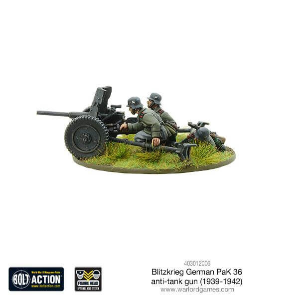Blitzkrieg German Pak 36 Anti-Tank Gun Bolt Action