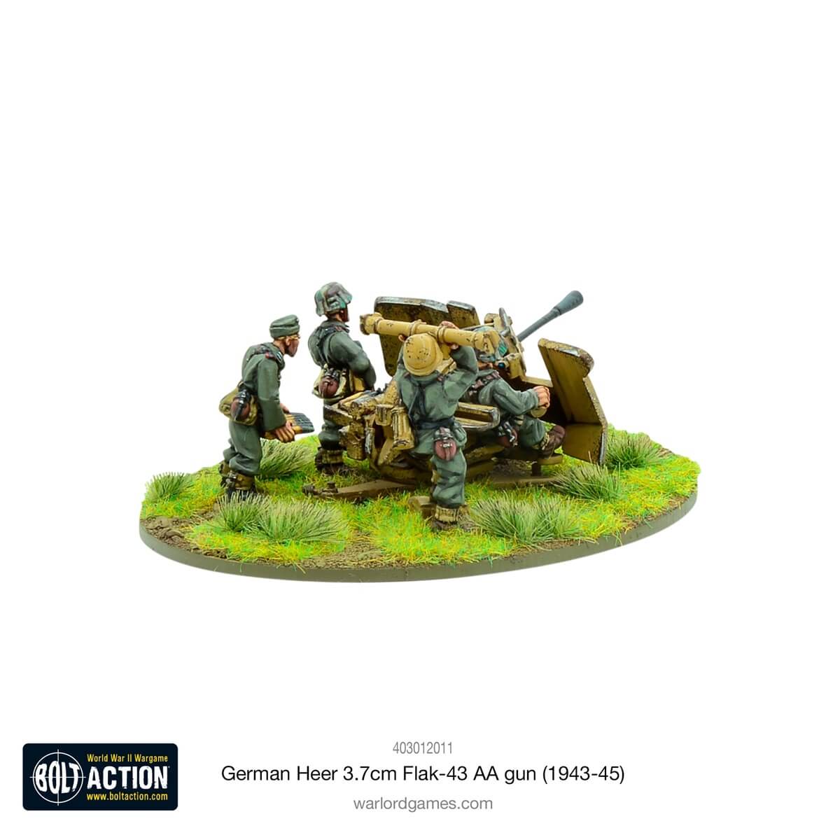 German Heer 3.7cm Flak-43 AA gun (1943-45) Bolt Action