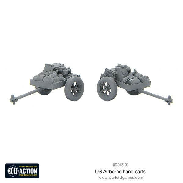 US Airborne hand carts Bolt Action