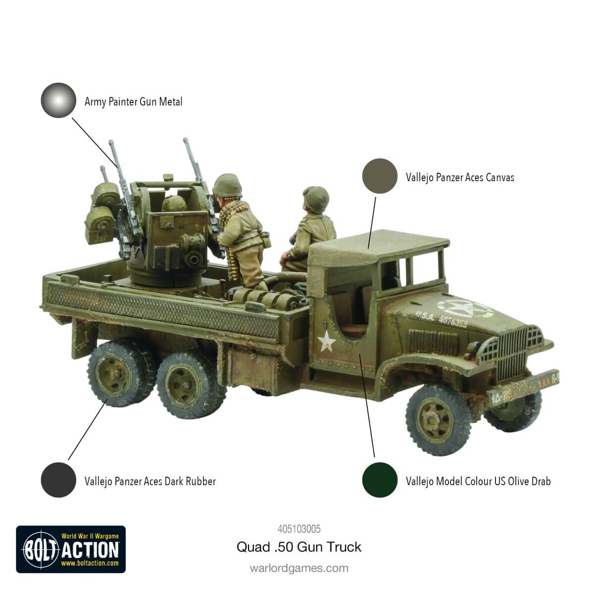 Quad 50 Gun Truck Bolt Action